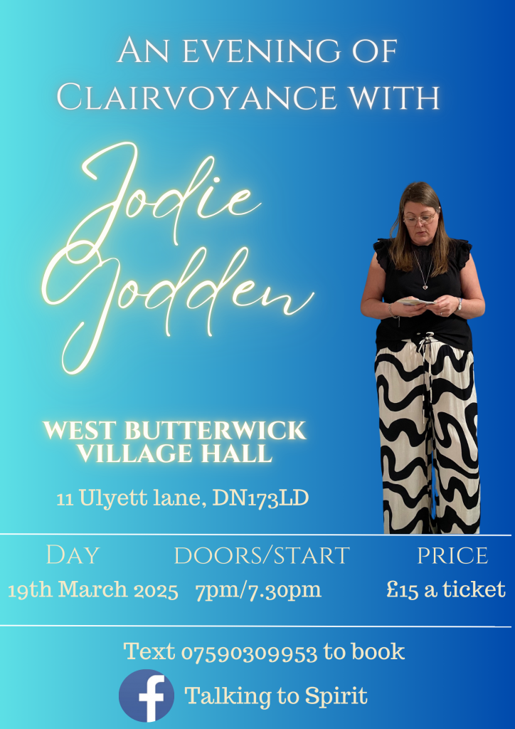 Book Event Tickets – Jodie Godden, Medium